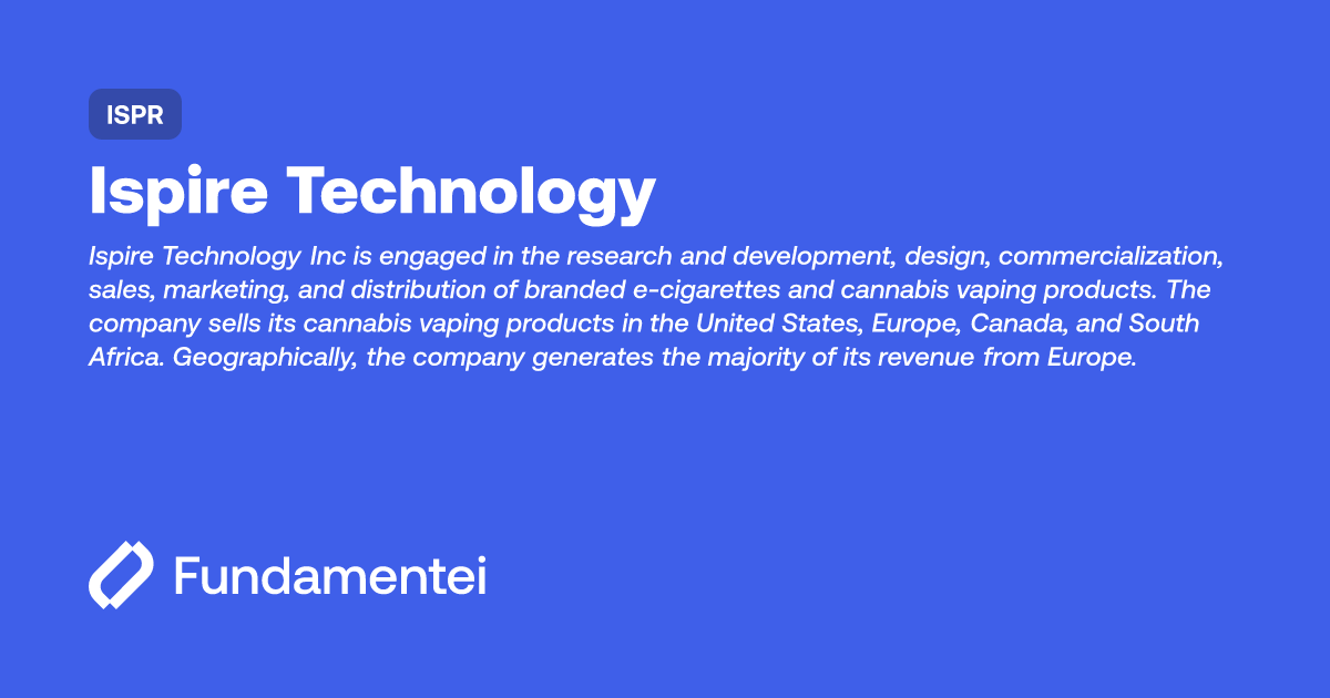 ISPR - Ispire Technology | Fundamentei