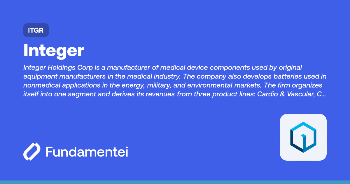 ITGR - Integer Holdings | Fundamentei