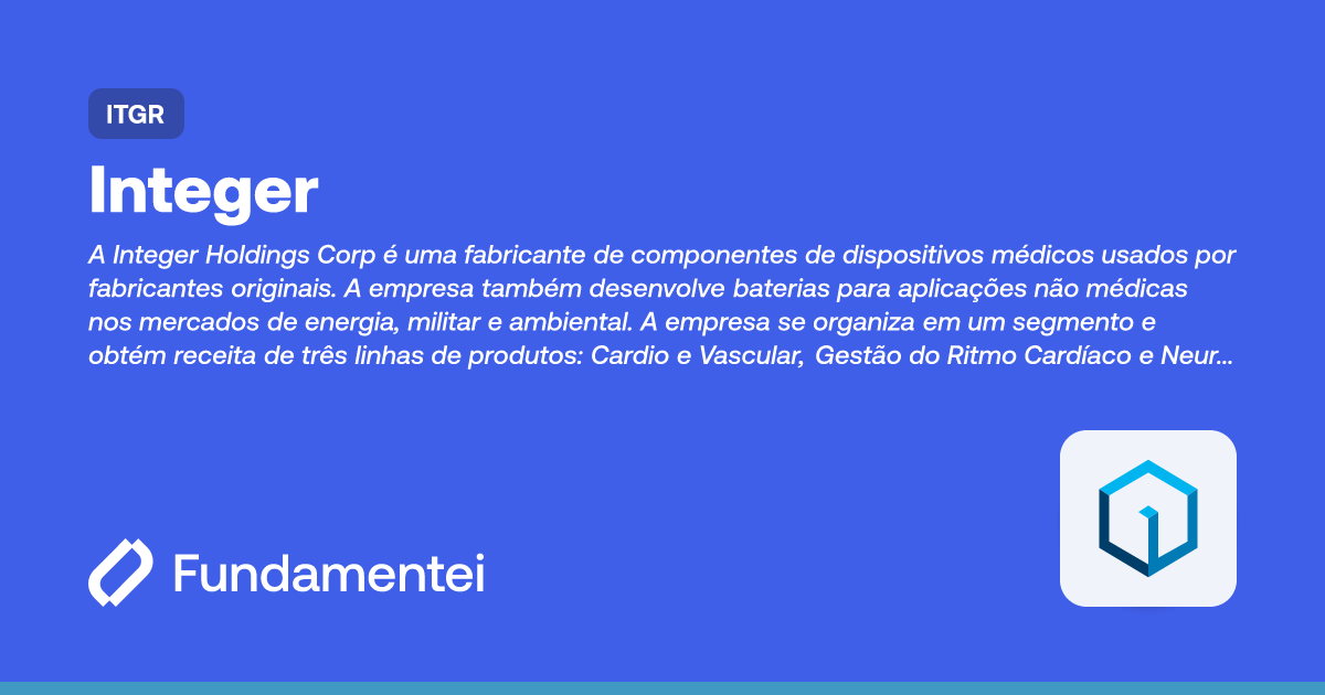 ITGR - Integer Holdings | Fundamentei