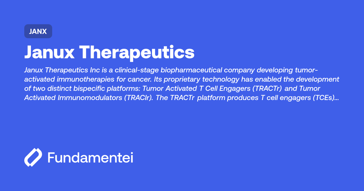 JANX - Janux Therapeutics | Fundamentei