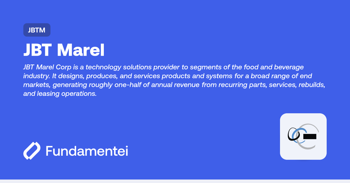 JBTM - JBT Marel | Dividends | Fundamentei