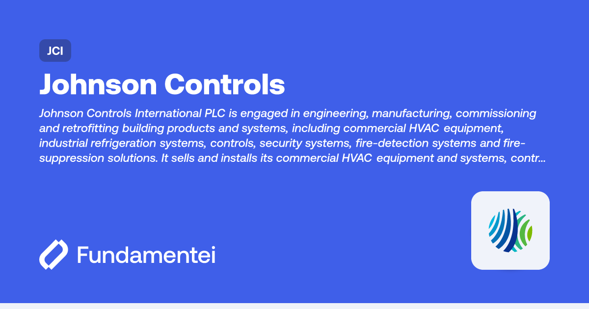 JCI - Johnson Controls Intl | Fundamentei