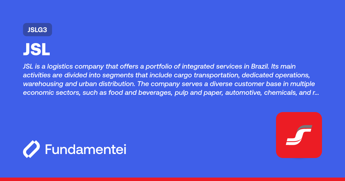 JSLG3 - JSL | Fundamentei