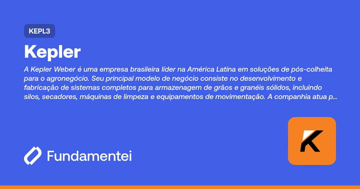 KEPL3 - Kepler | Sobre | Fundamentei