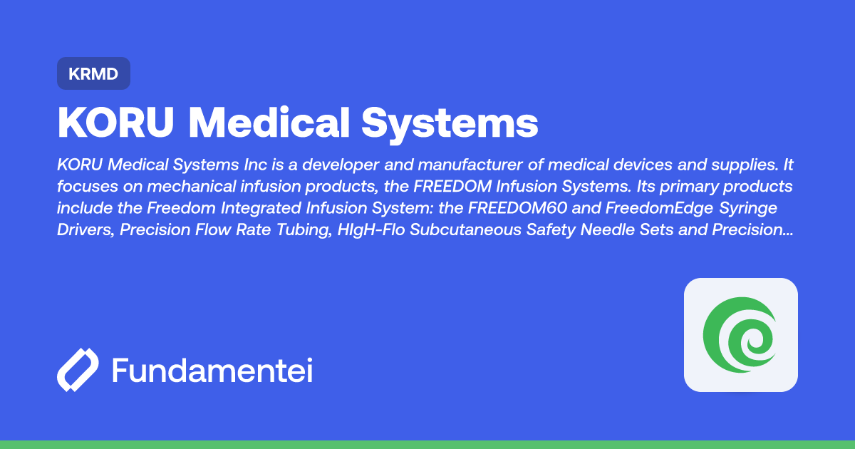 KRMD - KORU Medical Systems | Fundamentei