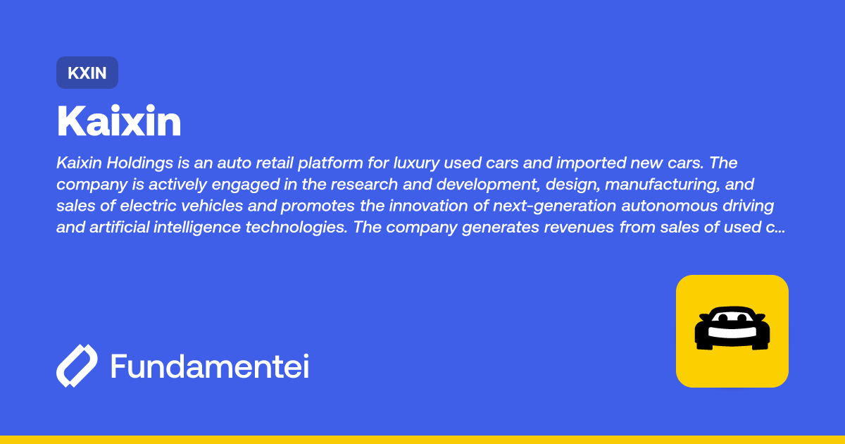 KXIN - Kaixin Holdings | Fundamentei