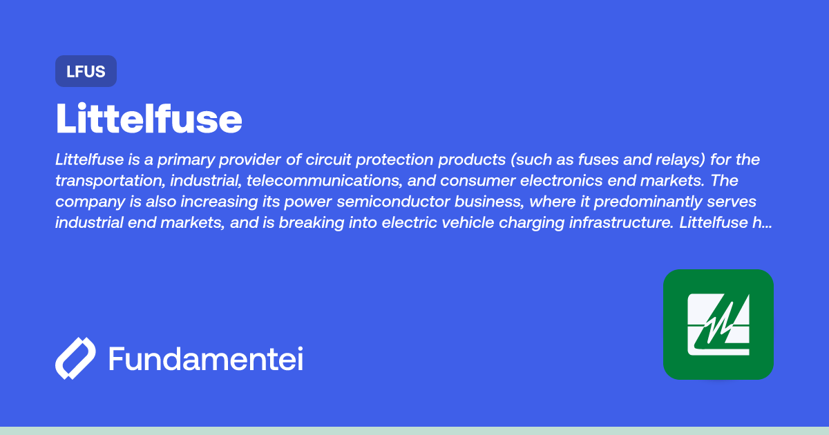 LFUS - Littelfuse | Fundamentei