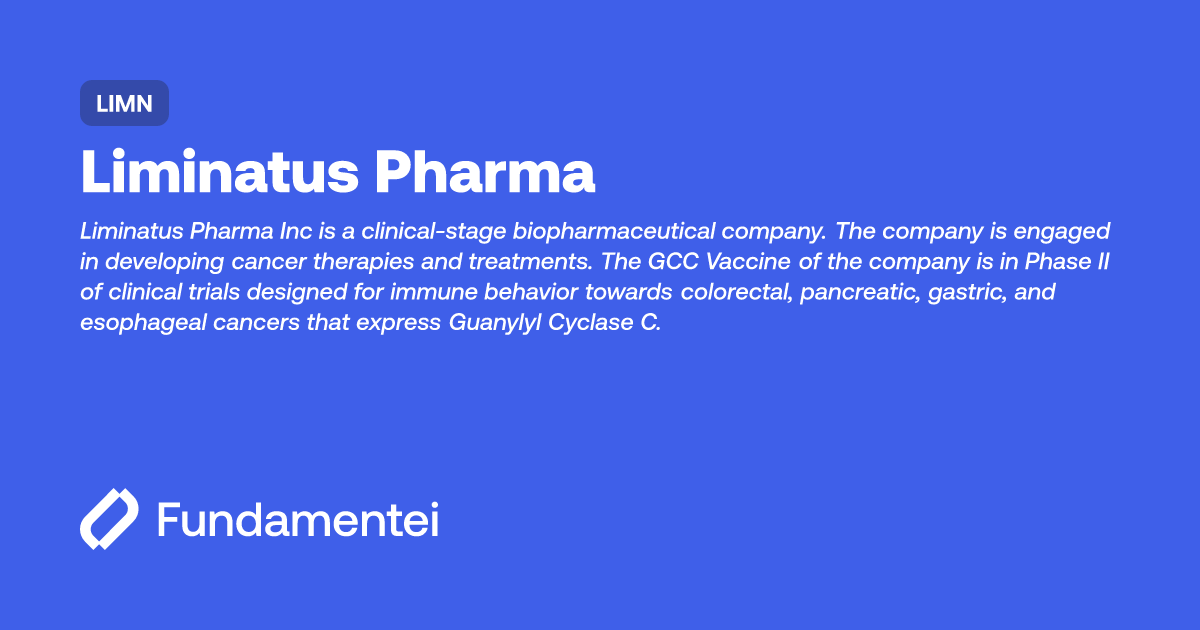 LIMN - Liminatus Pharma | Fundamentei