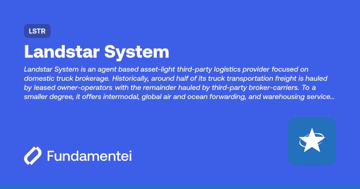 LSTR - Landstar System | Fundamentei