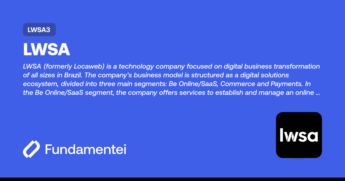 LWSA3 - LWSA | Fundamentei