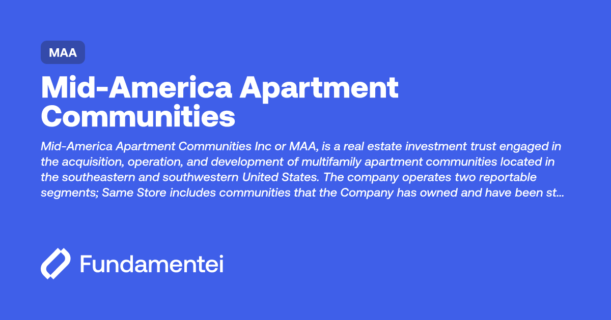 MAA - Mid-America Apartment | Fundamentei