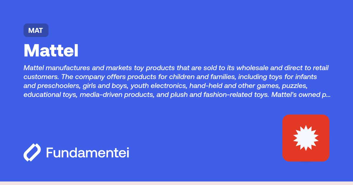 MAT - Mattel | Price | Fundamentei