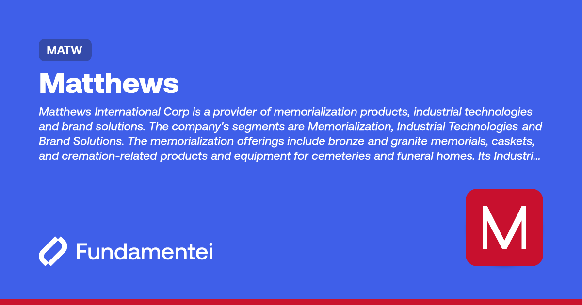 MATW - Valuation | Fundamentei