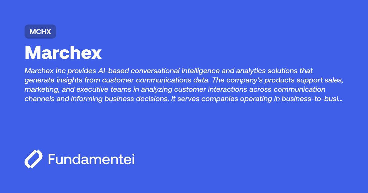 MCHX - Valuation | Fundamentei