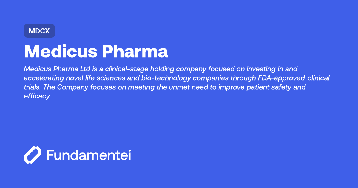 MDCX - Valuation | Fundamentei