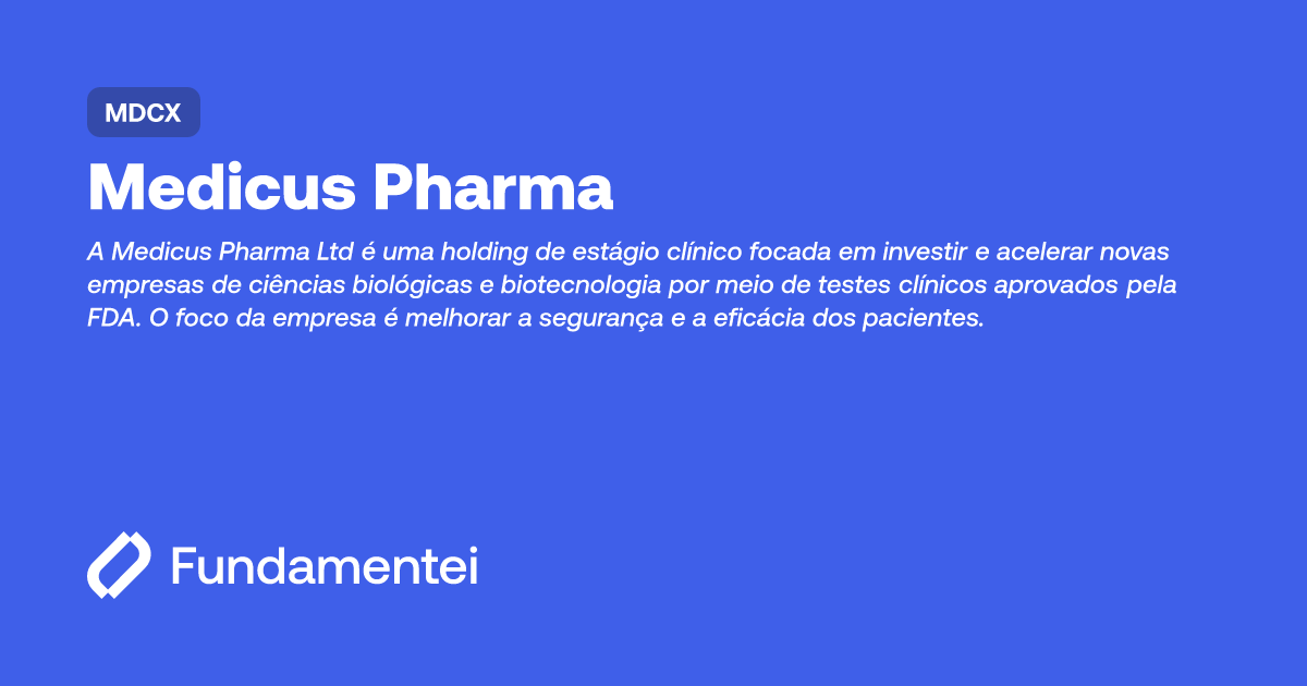MDCX - Medicus Pharma | Fundamentei