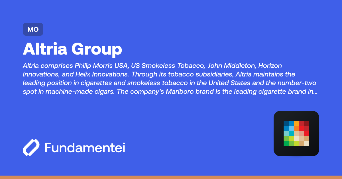 MO - Altria Group | Fundamentei