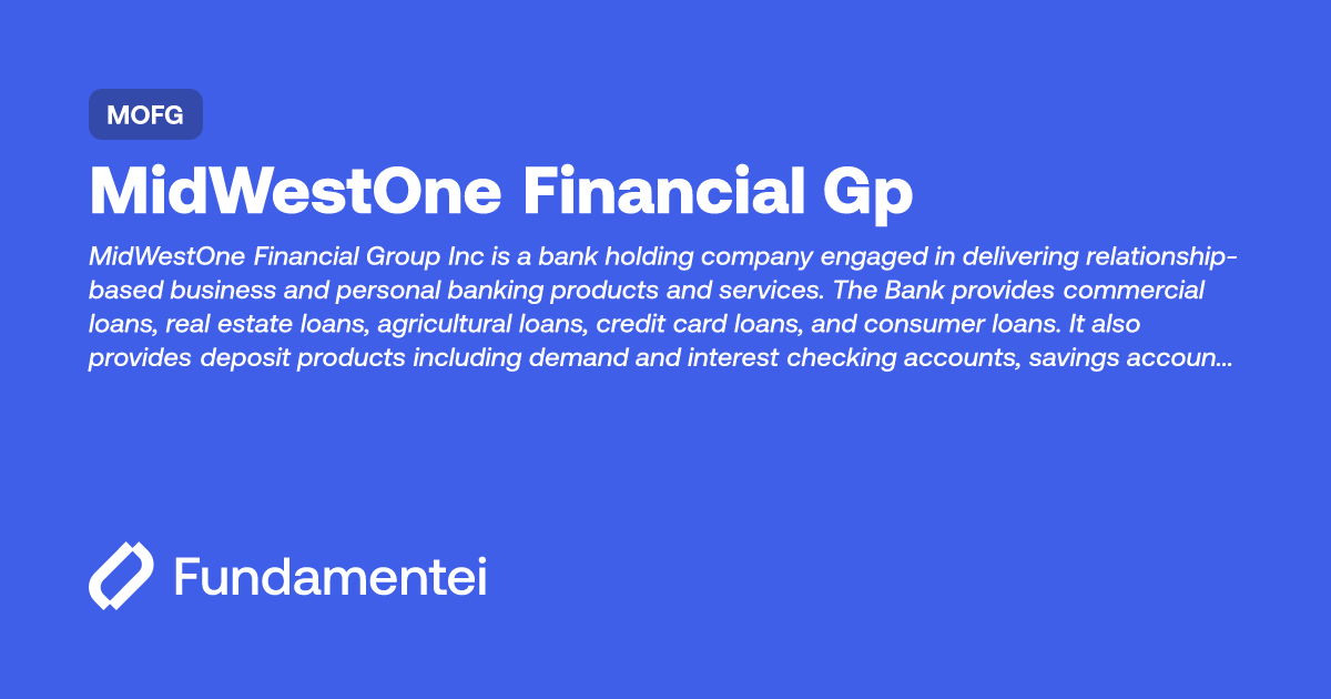 MOFG - MidWestOne Financial Gr | Fundamentei