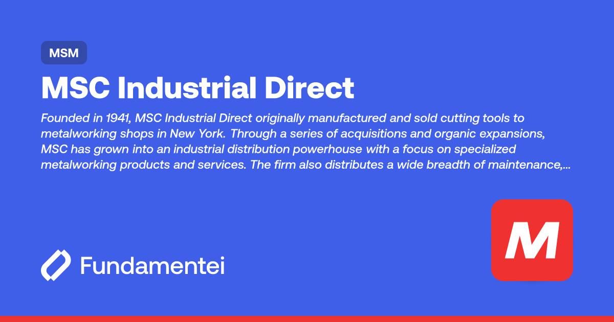 MSM - Valuation | Fundamentei