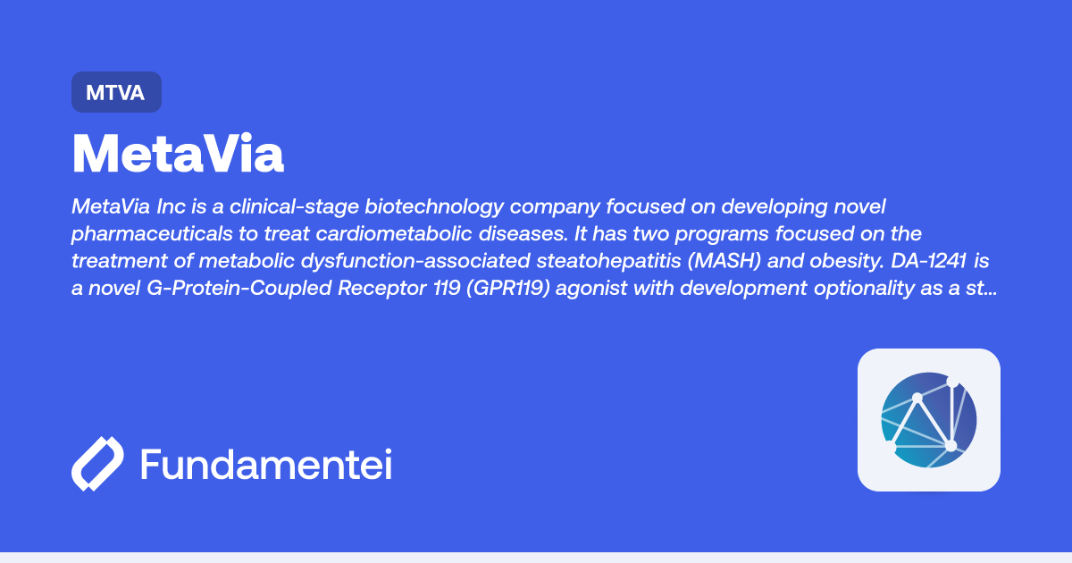 MTVA - MetaVia | Fundamentei