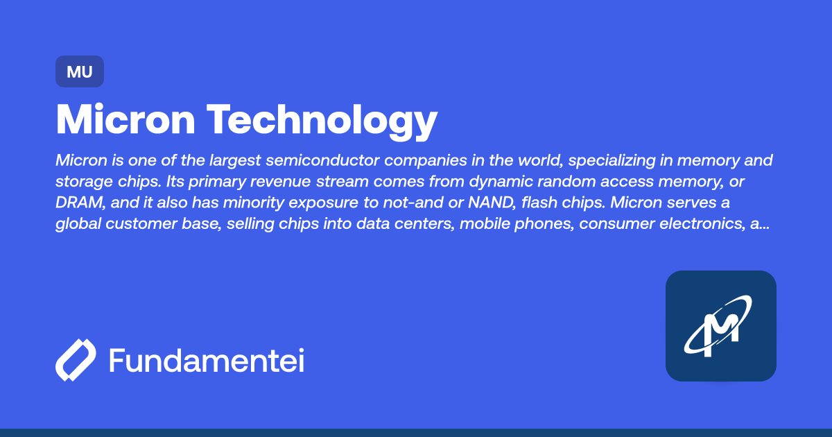 MU - Micron Technology | Fundamentei