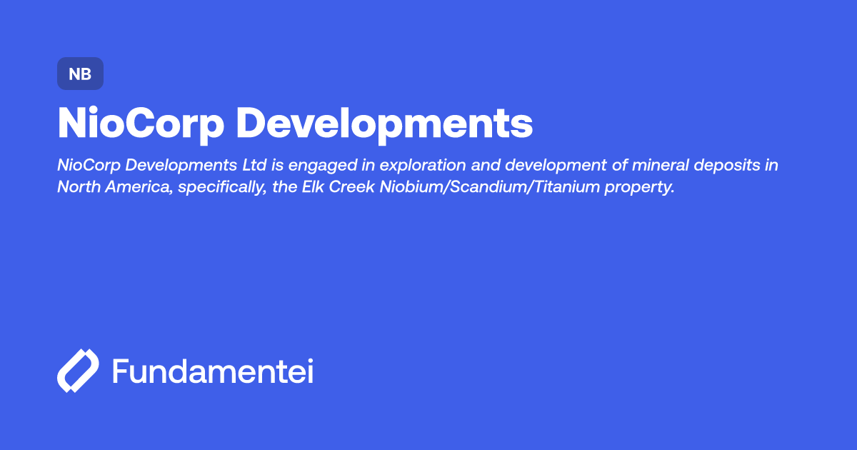 NB - NioCorp Developments | Fundamentei