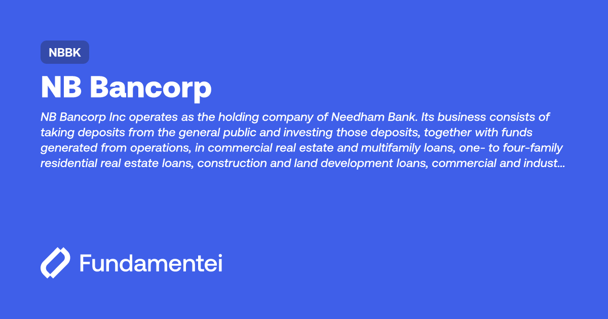 NBBK - NB Bancorp | Fundamentei