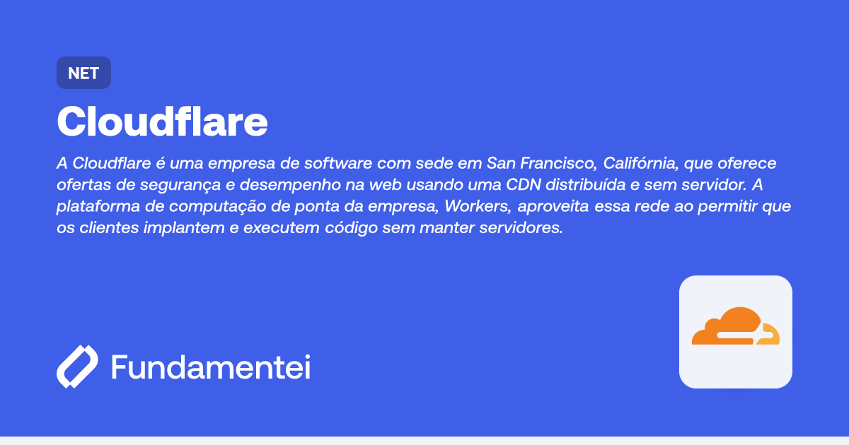 NET - Cloudflare | Fundamentei