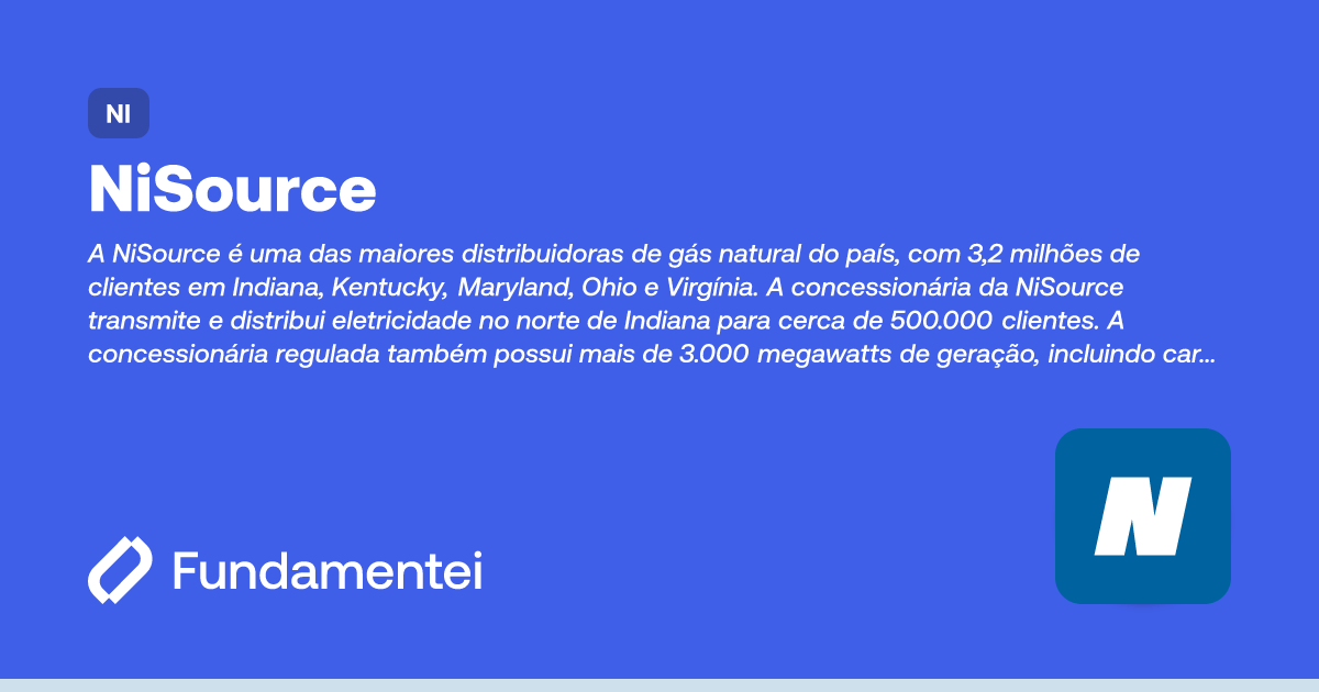 NI - NiSource | Fundamentei
