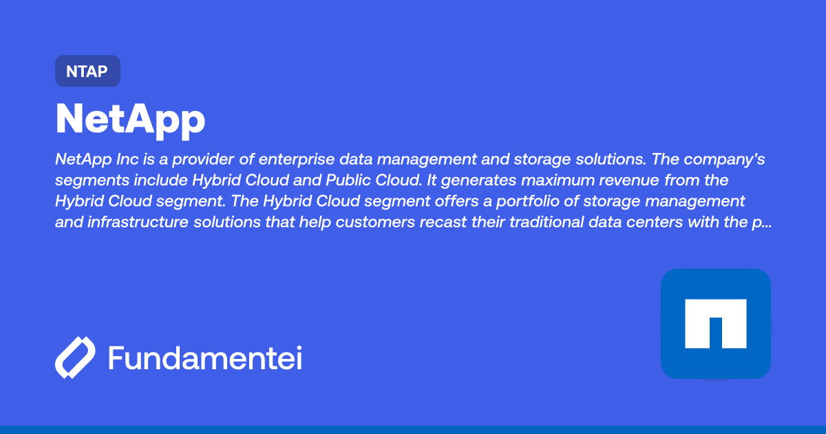 NTAP - NetApp | Fundamentei