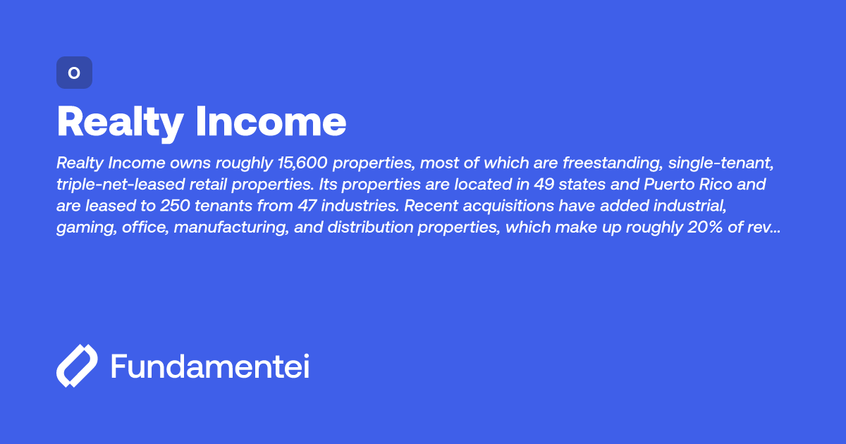 O - Realty Income | Fundamentei