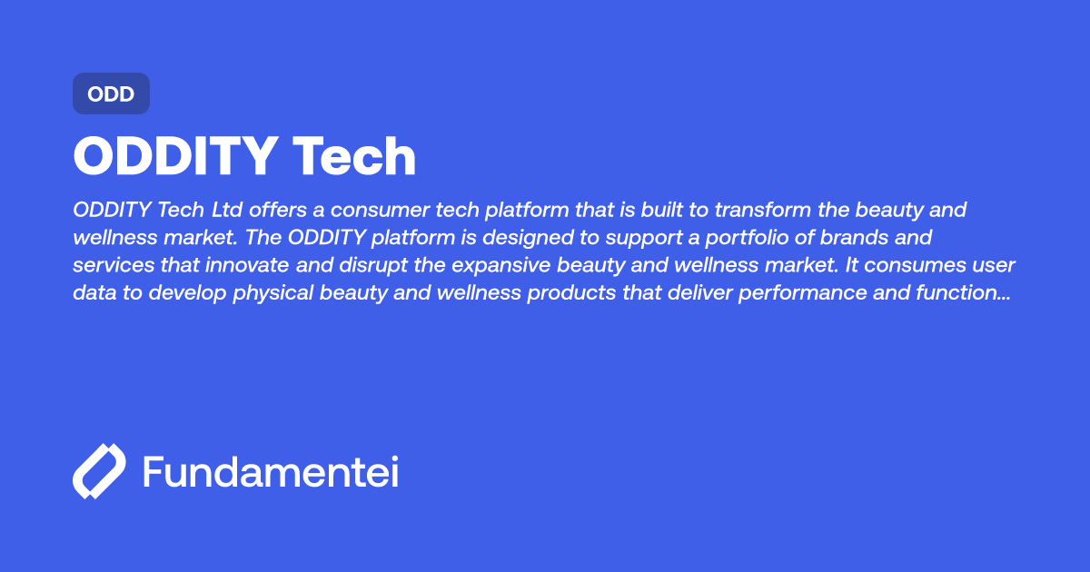 ODD - ODDITY Tech | Fundamentei