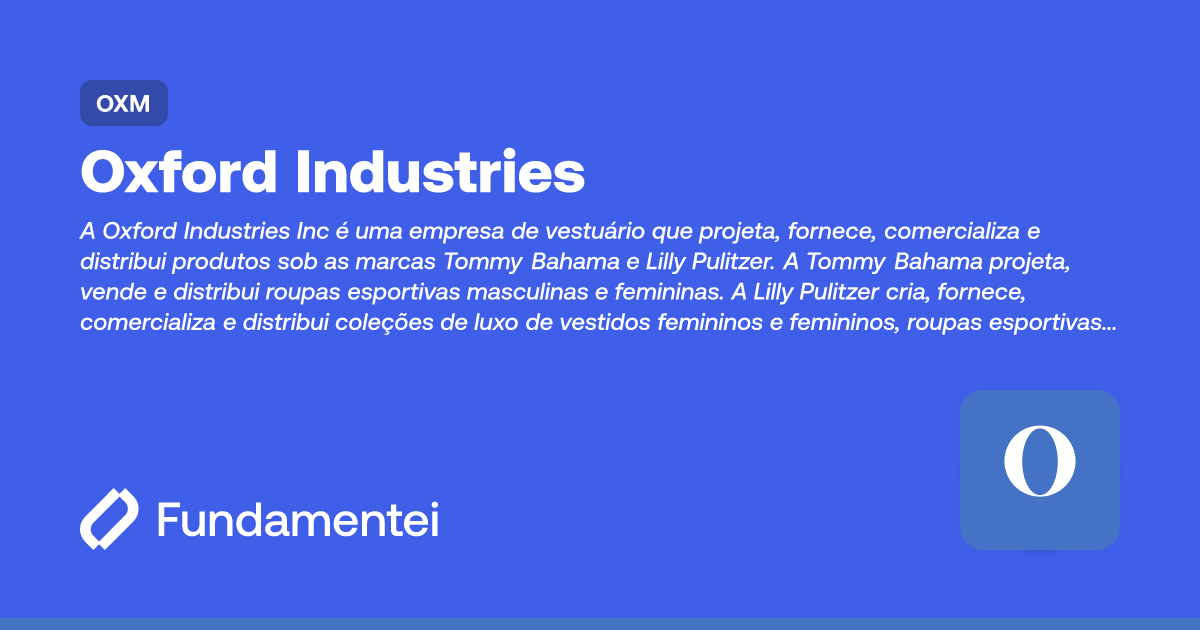 OXM - Oxford Industries | Fundamentei