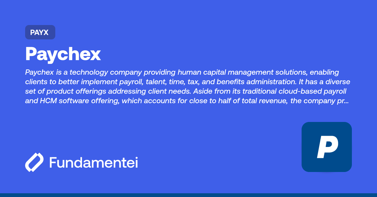 PAYX - Valuation | Fundamentei