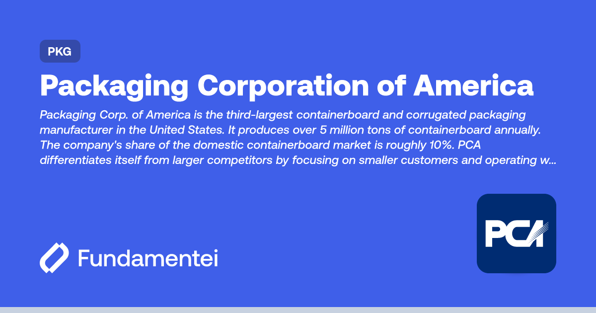 PKG - Packaging Corp of America | Fundamentei