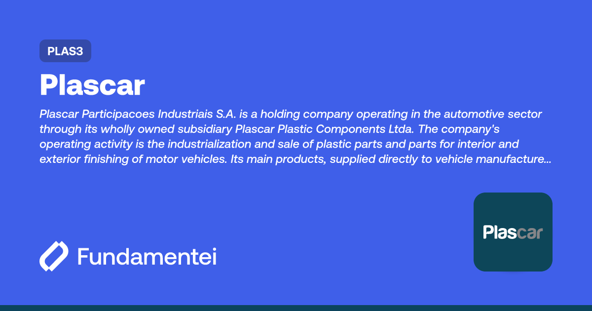 PLAS3 - Plascar | Fundamentei
