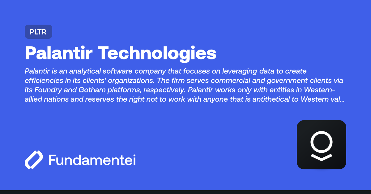 PLTR - Valuation | Fundamentei