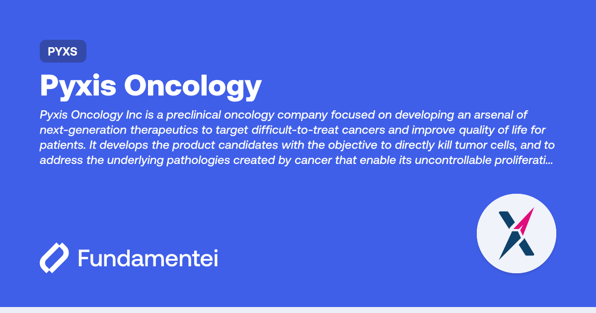 PYXS - Pyxis Oncology | Fundamentei