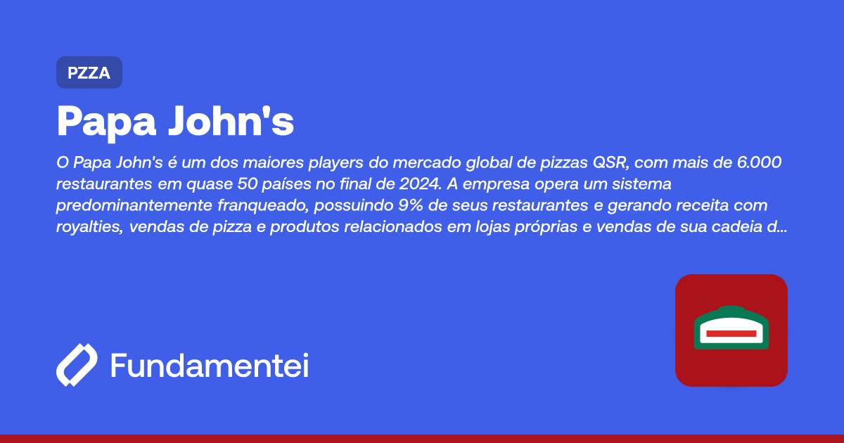 PZZA - Papa John's International | Fundamentei