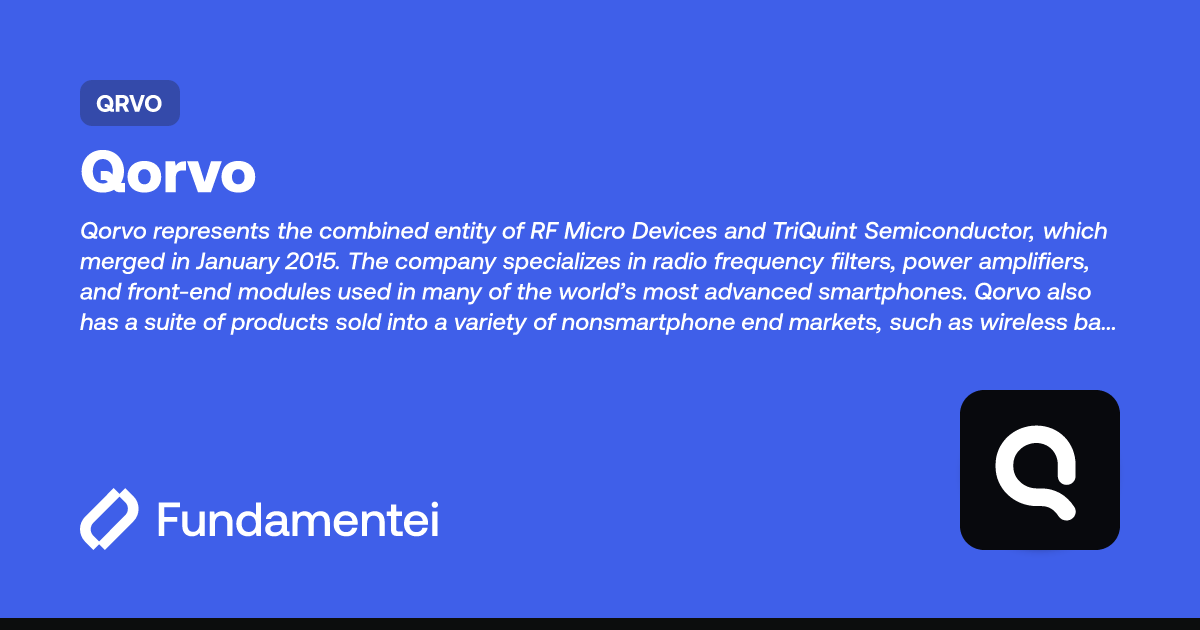 QRVO - Qorvo | Fundamentei