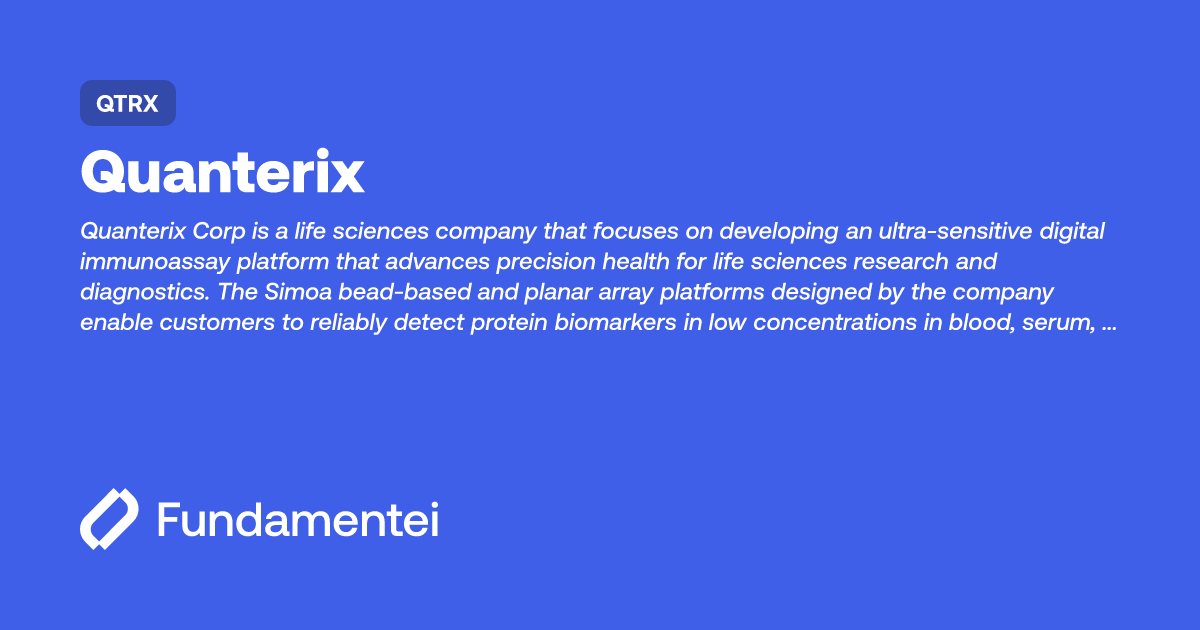 QTRX - Quanterix | Fundamentei