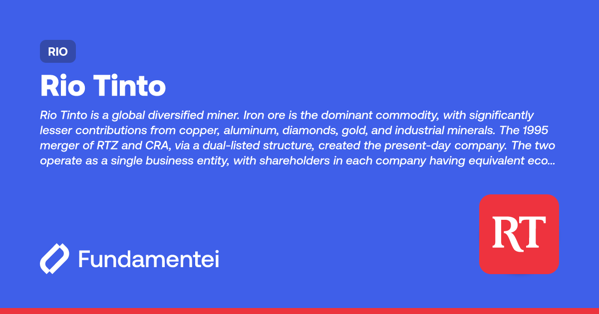 RIO - Rio Tinto | Fundamentei