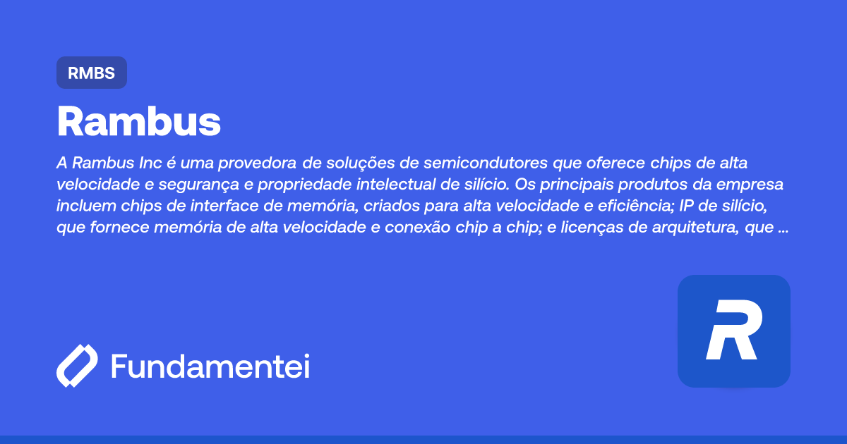 RMBS - Rambus | Balanços | Fundamentei