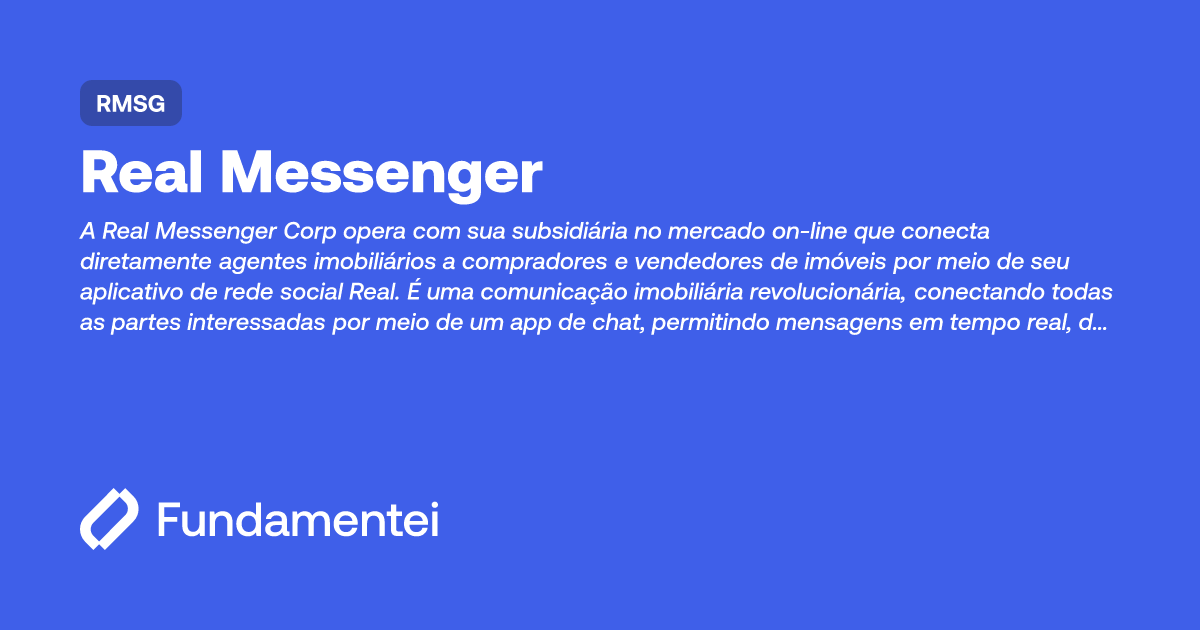 RMSG - Real Messenger | Fundamentei