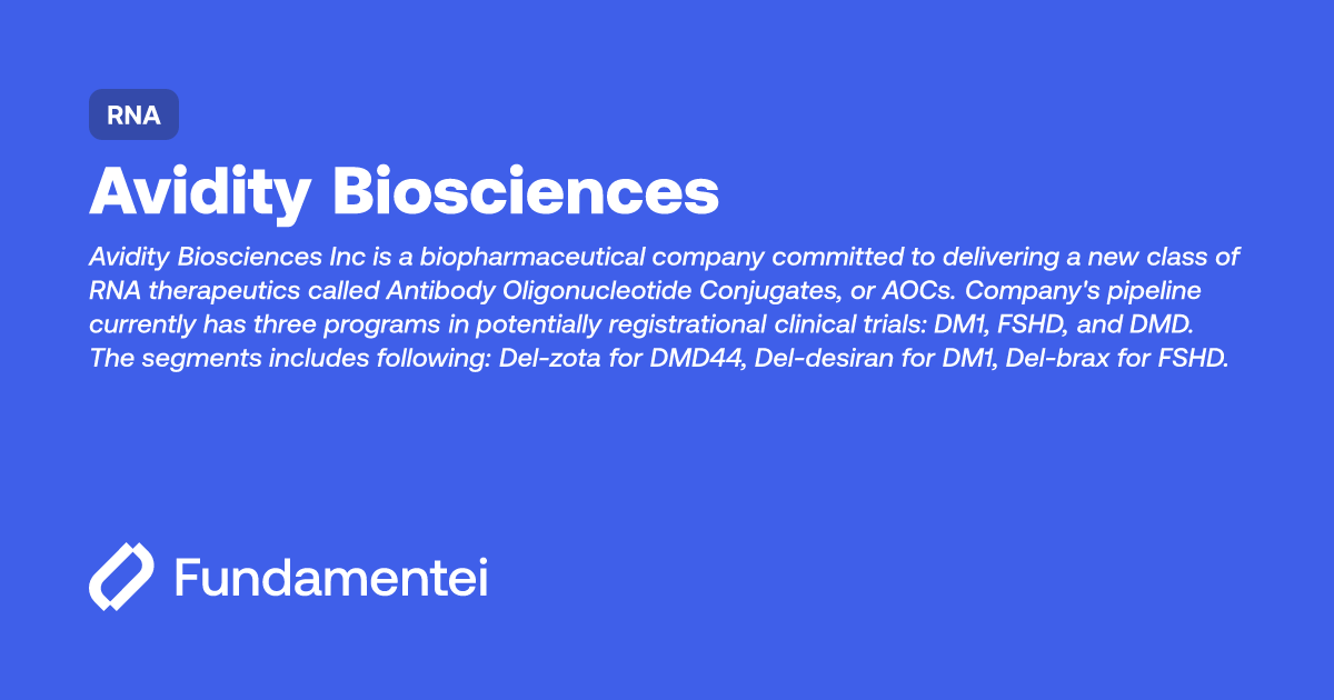 RNA - Avidity Biosciences | Fundamentei