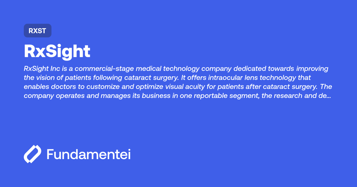 RXST - RxSight | Fundamentei