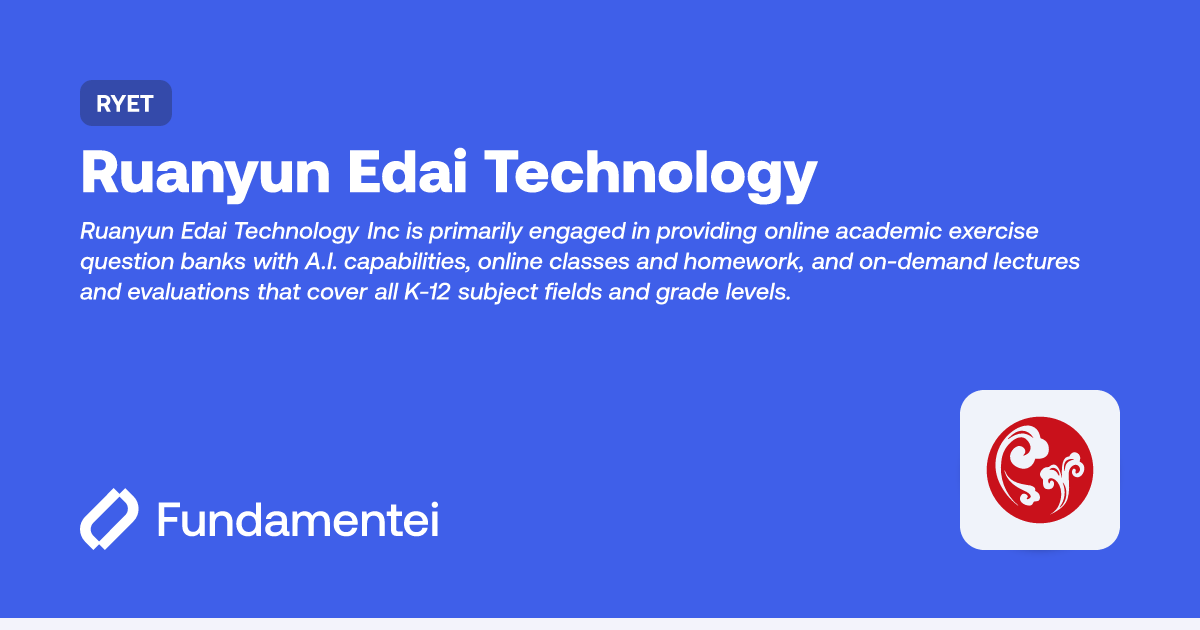 RYET - Ruanyun Edai Technology | About | Fundamentei