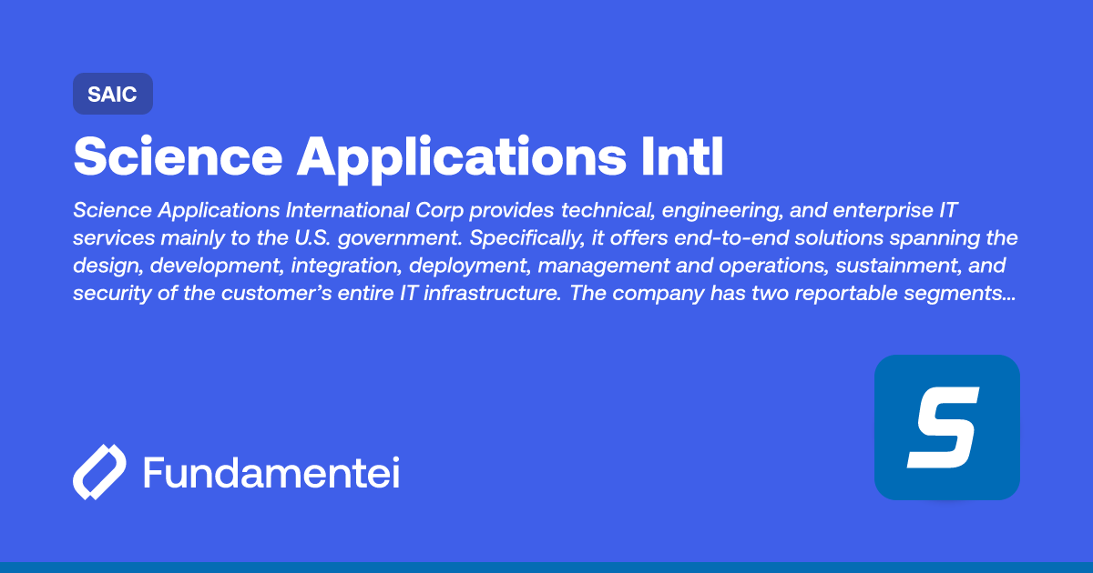 SAIC - Science Applications Intl | Fundamentei