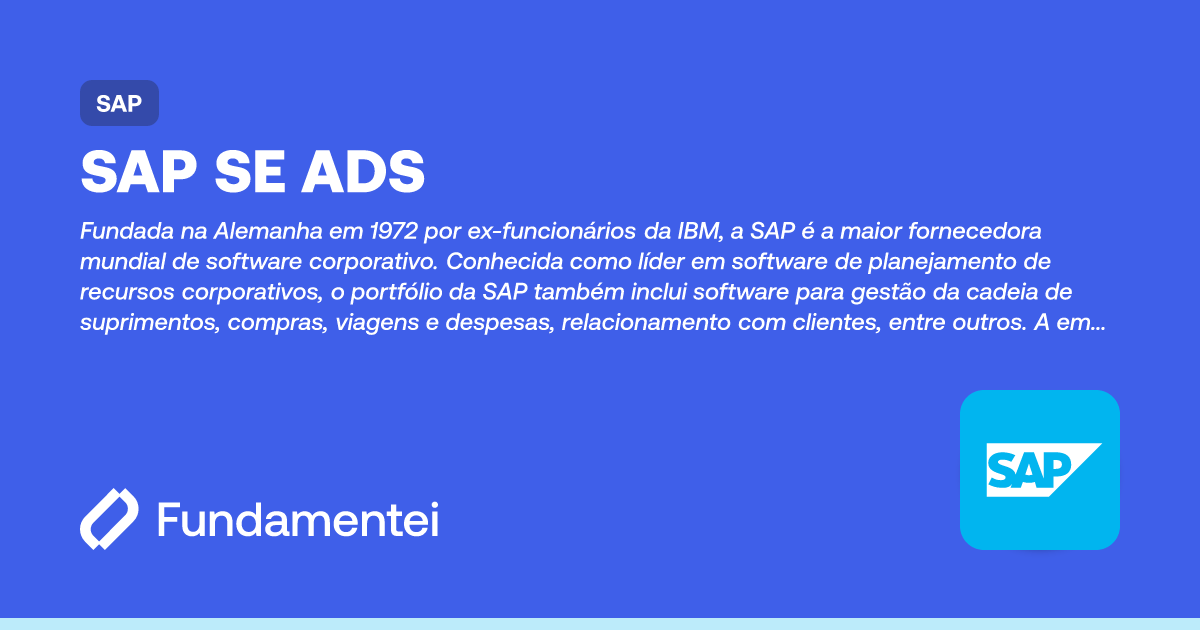 SAP - SAP | Balanços | Fundamentei