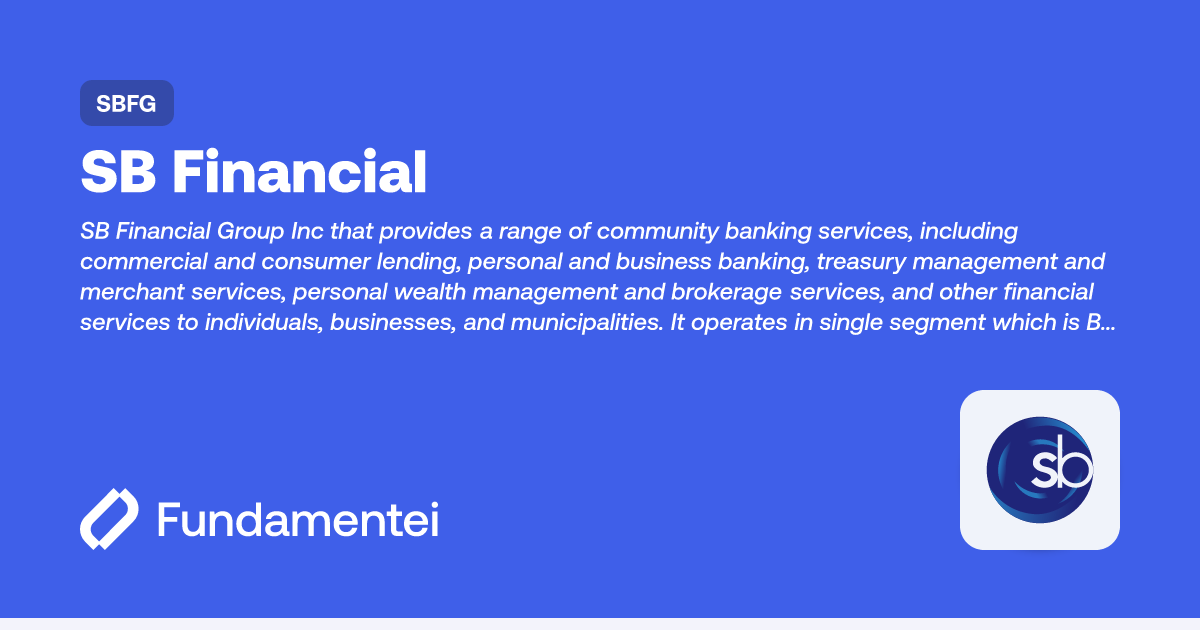 SBFG - SB Finl Gr | KPIs | Fundamentei